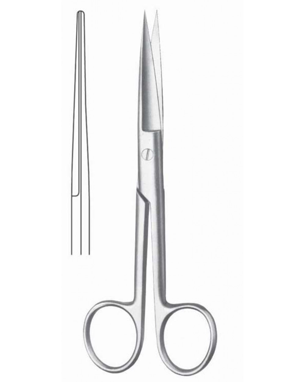 Operating Scissors, Standard,Sharp/Sharp, Straight, 10.5 cm