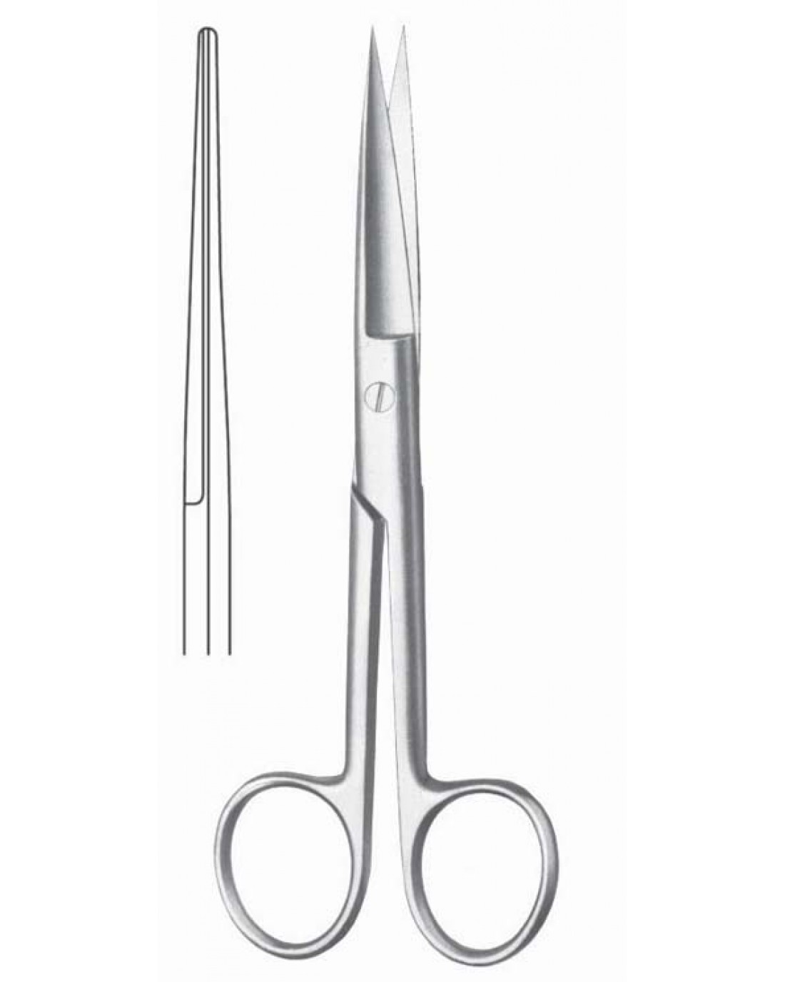 Operating Scissors, Standard,Sharp/Sharp, Straight, 10.5 cm