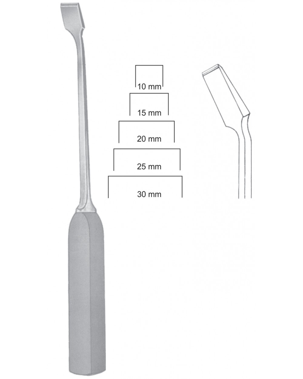 Bone Chisels, Gauges, Lexer, 27.5 cm/10 3/4?