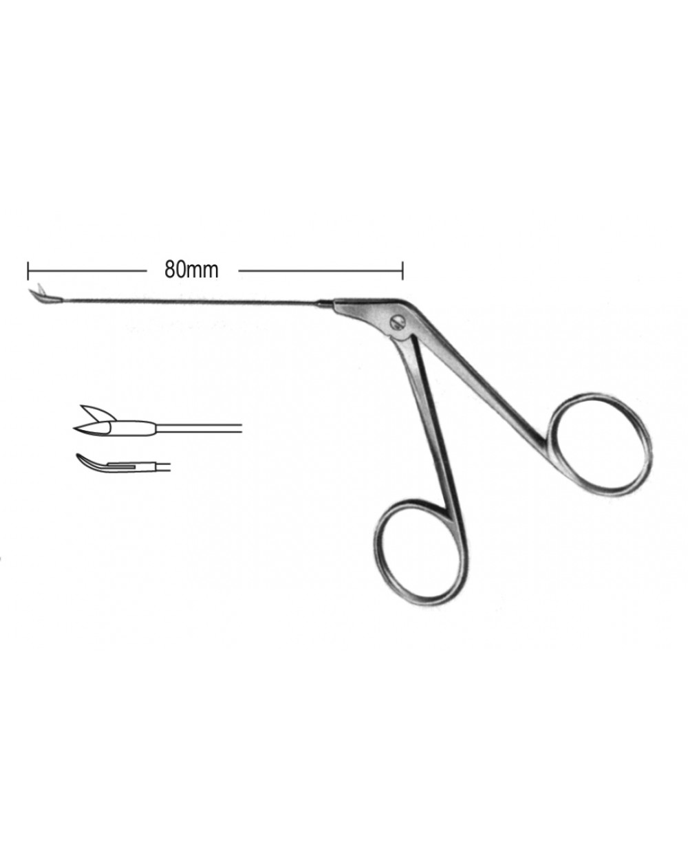 Micro Ear Scissors, Wullstein, 4.0 x 0.8 mm